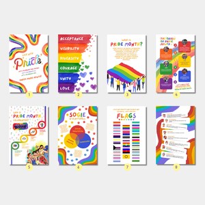 25 Pride Month Printable Posters, LGBT History Month Inclusive ...