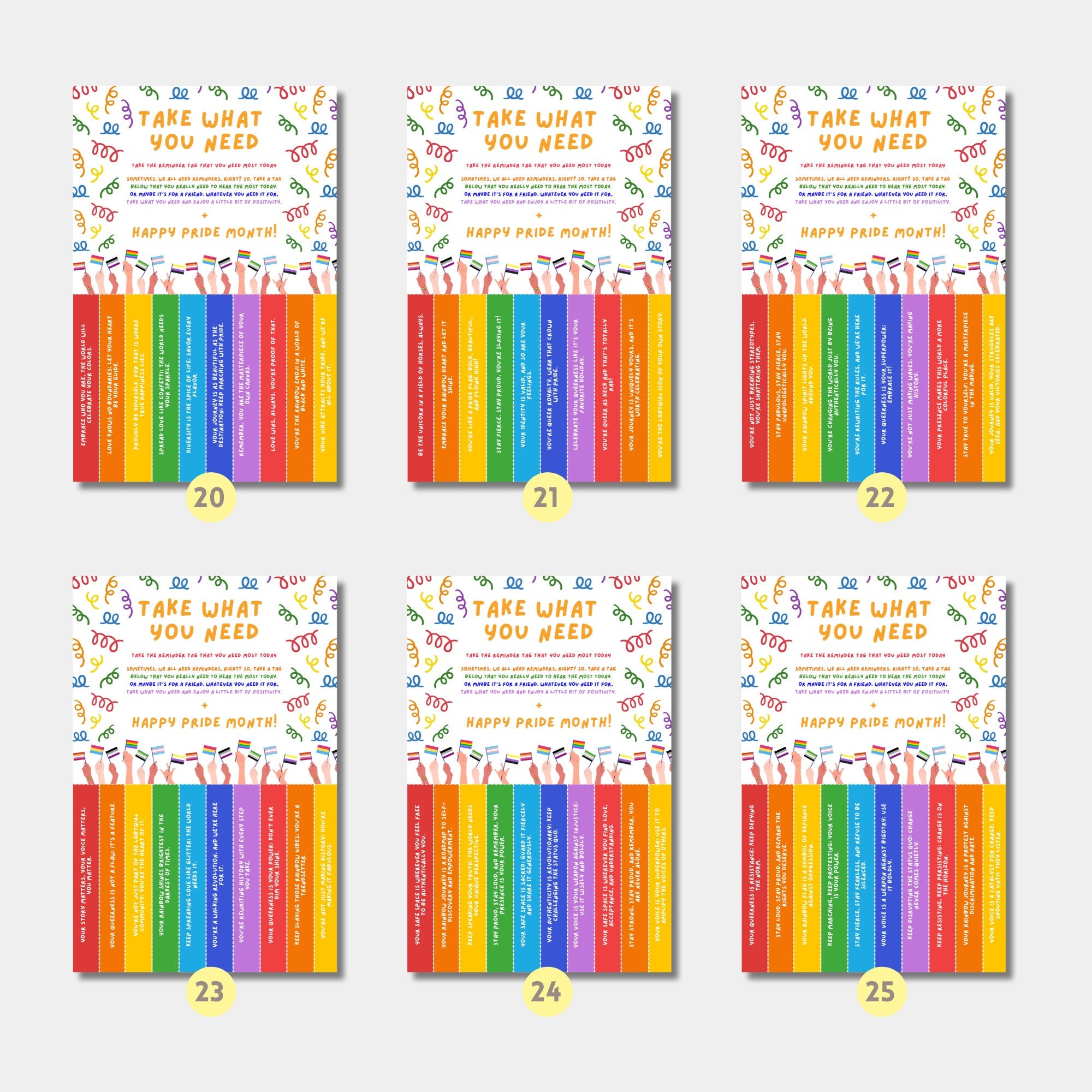 25 Pride Month Printable Posters, LGBT History Month Inclusive ...