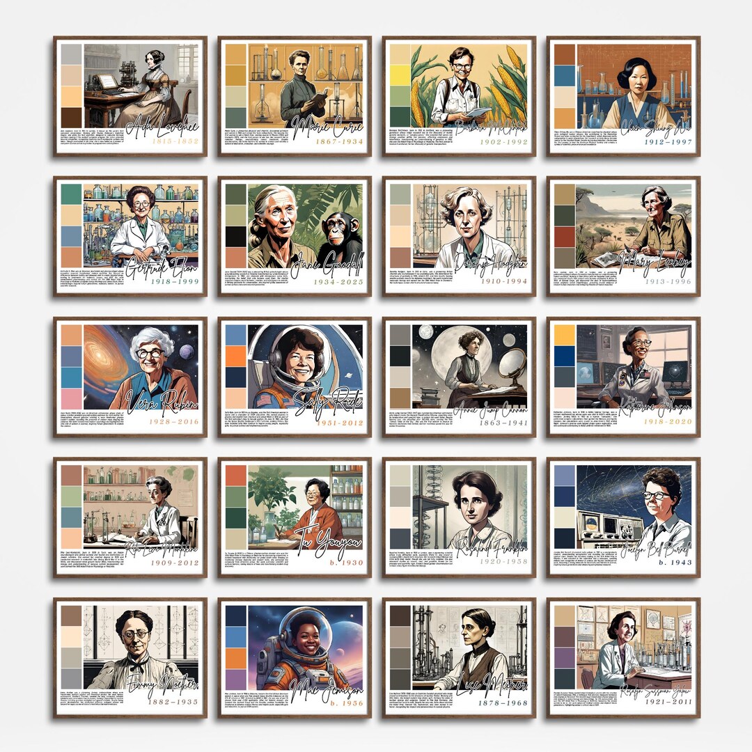 30 Women in Science Bulletin Posters Digital Download Trailblazing ...
