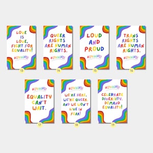 25 Pride Month Printable Posters, LGBT History Month Inclusive ...