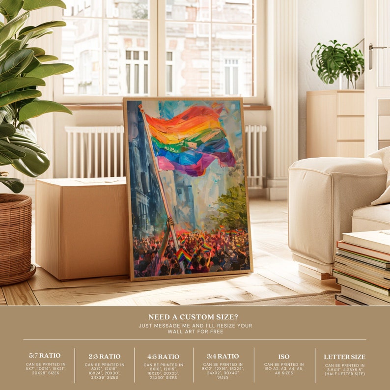 Pride Month Wall Art, LGBT Poster, Pride March LGBTQIA+ History ...