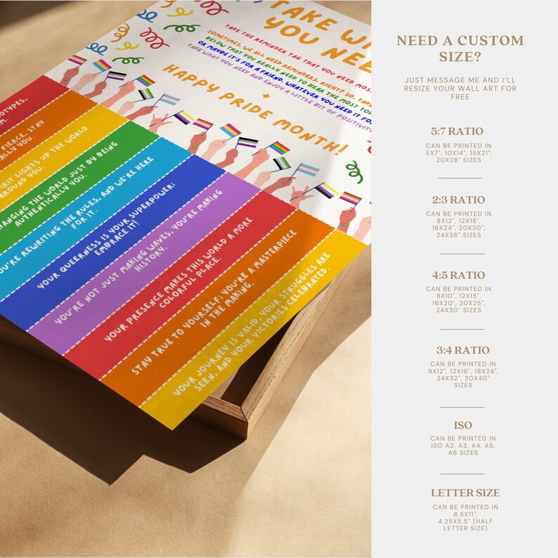 25 Pride Month Printable Posters, LGBT History Month Inclusive ...