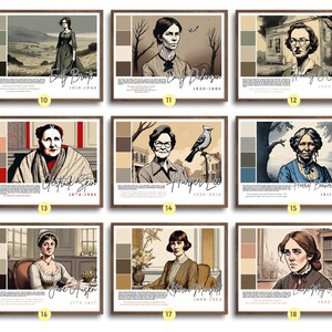 Women in Literature Posters Set of 30 Digital Download | Women’s ...
