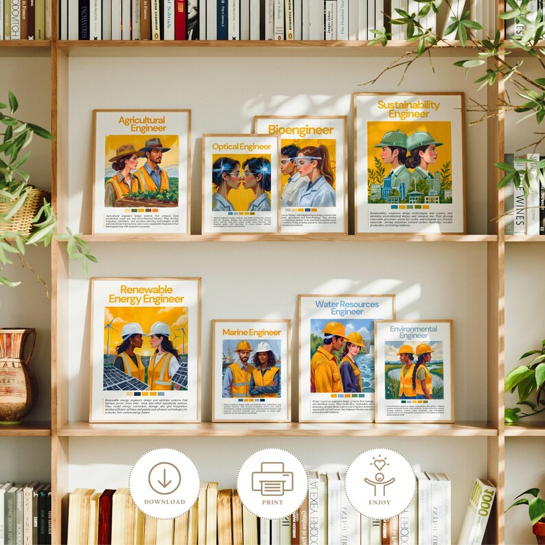 70 Engineering Career Posters | STEM Classroom Decor, Homeschool Prints ...