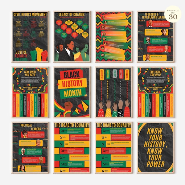 Black History Month Decor - Etsy