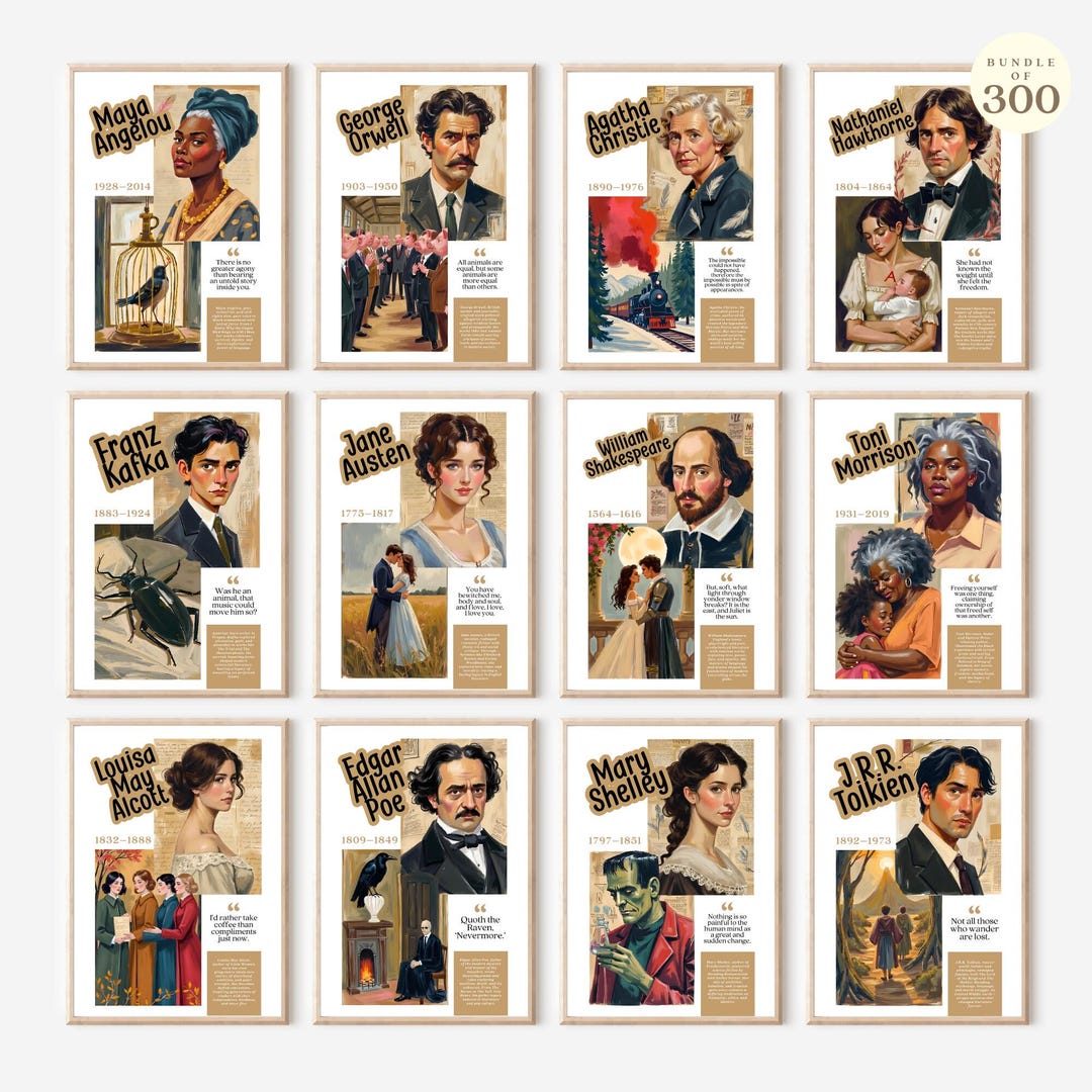 300 Famous Writers Literary Quotes From Authors, English Classroom ...