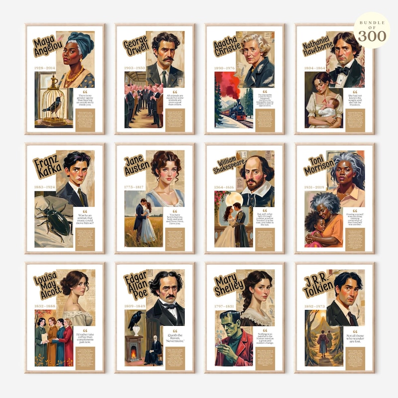 Author Framed Art - Etsy