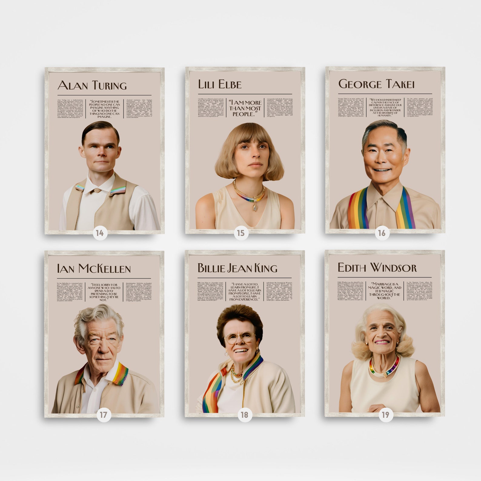 25 Pride Month Posters LGBT Icons, LGBTQIA History Bulletin Board ...