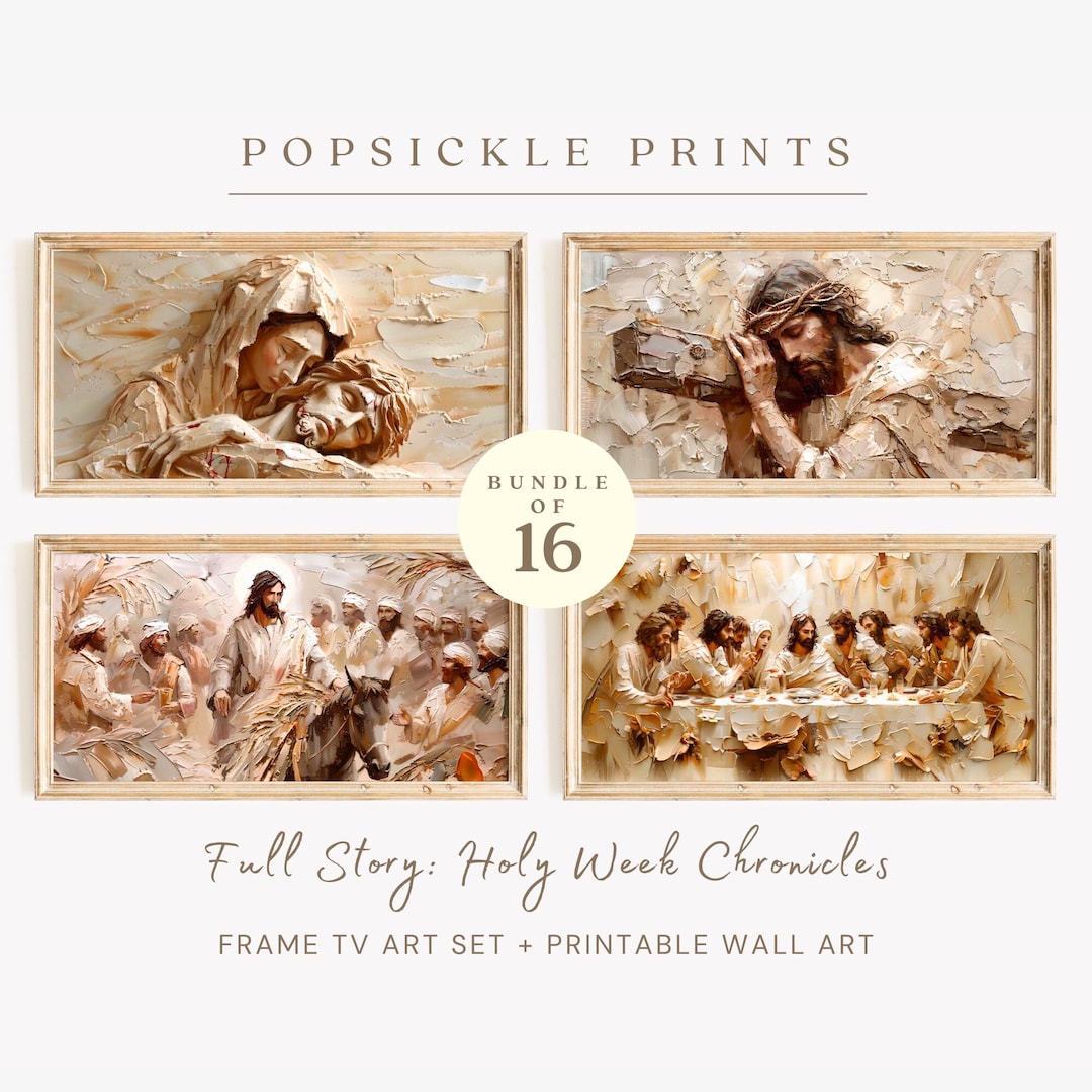 16 Christian Frame TV Art | Jesus Wall Art, Crucifixion, Tomb, He is ...