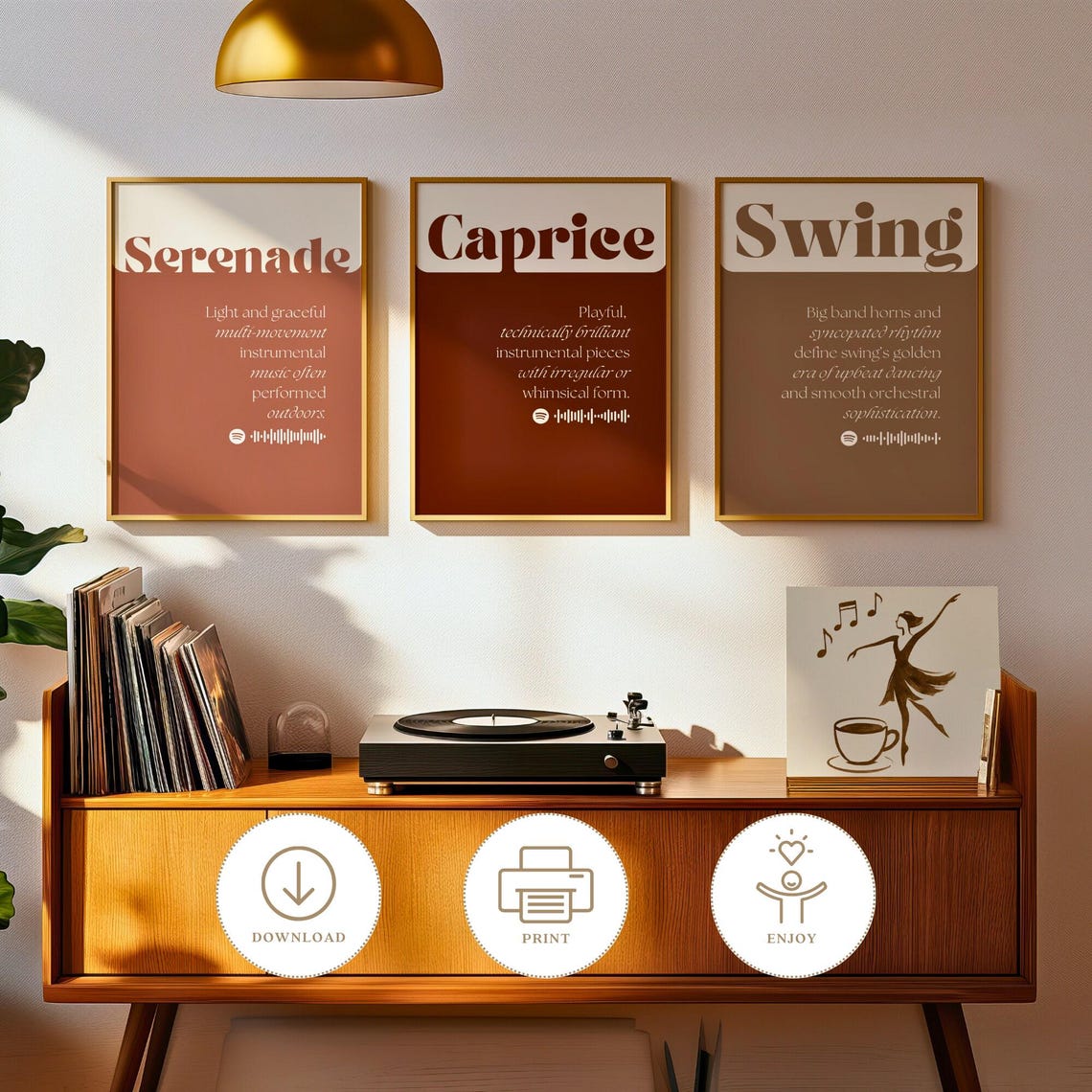 600 Music Genres Gallery Wall Art, Music Classroom Decor, Musical Genre ...