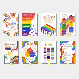 25 Pride Month Printable Posters, LGBT History Month Inclusive ...