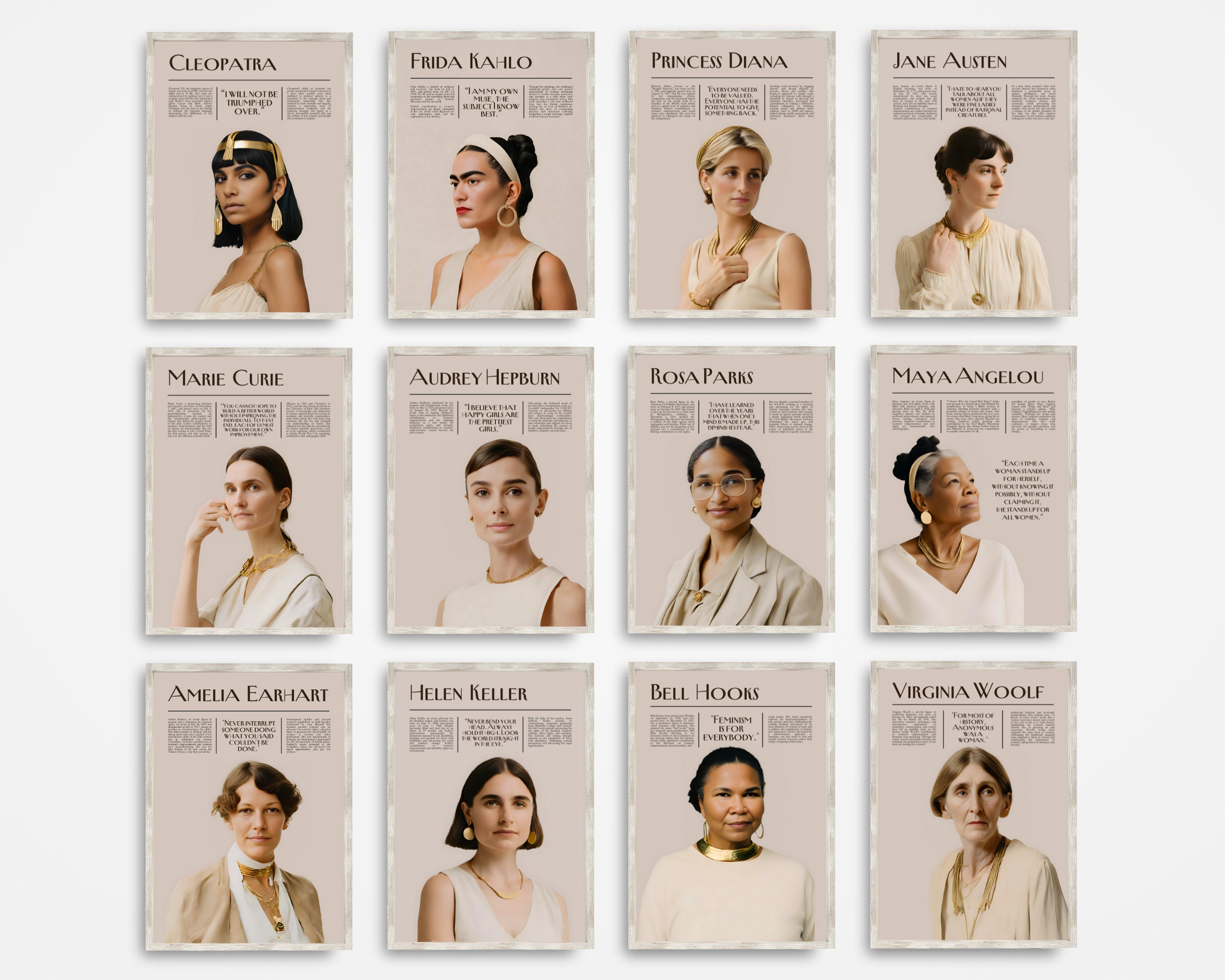 25 Women's History Month Posters Inspirational Changemakers Set Digital ...