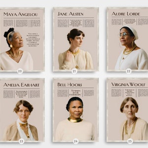 25 Women's History Month Posters Inspirational Changemakers Set Digital ...