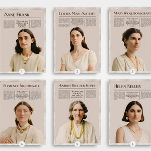 25 Women's History Month Posters Inspirational Changemakers Set Digital ...