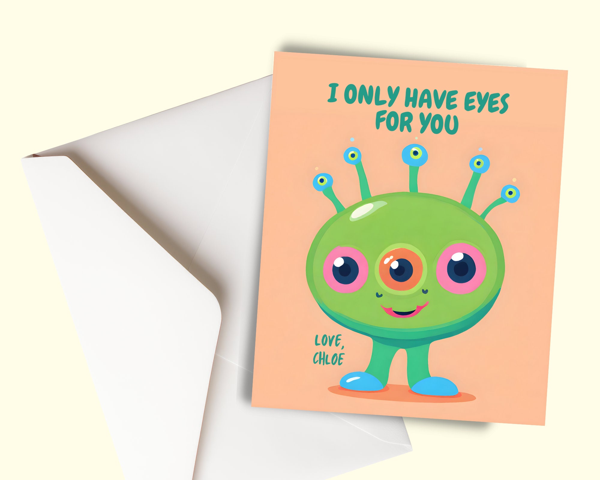 PRINTABLE Alien Valentines Card for Kids, Girl, Boy Instant Download ...