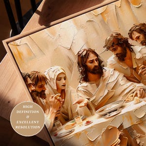 The Last Supper Christian Frame TV Art | Jesus Wall Art, Disciples ...