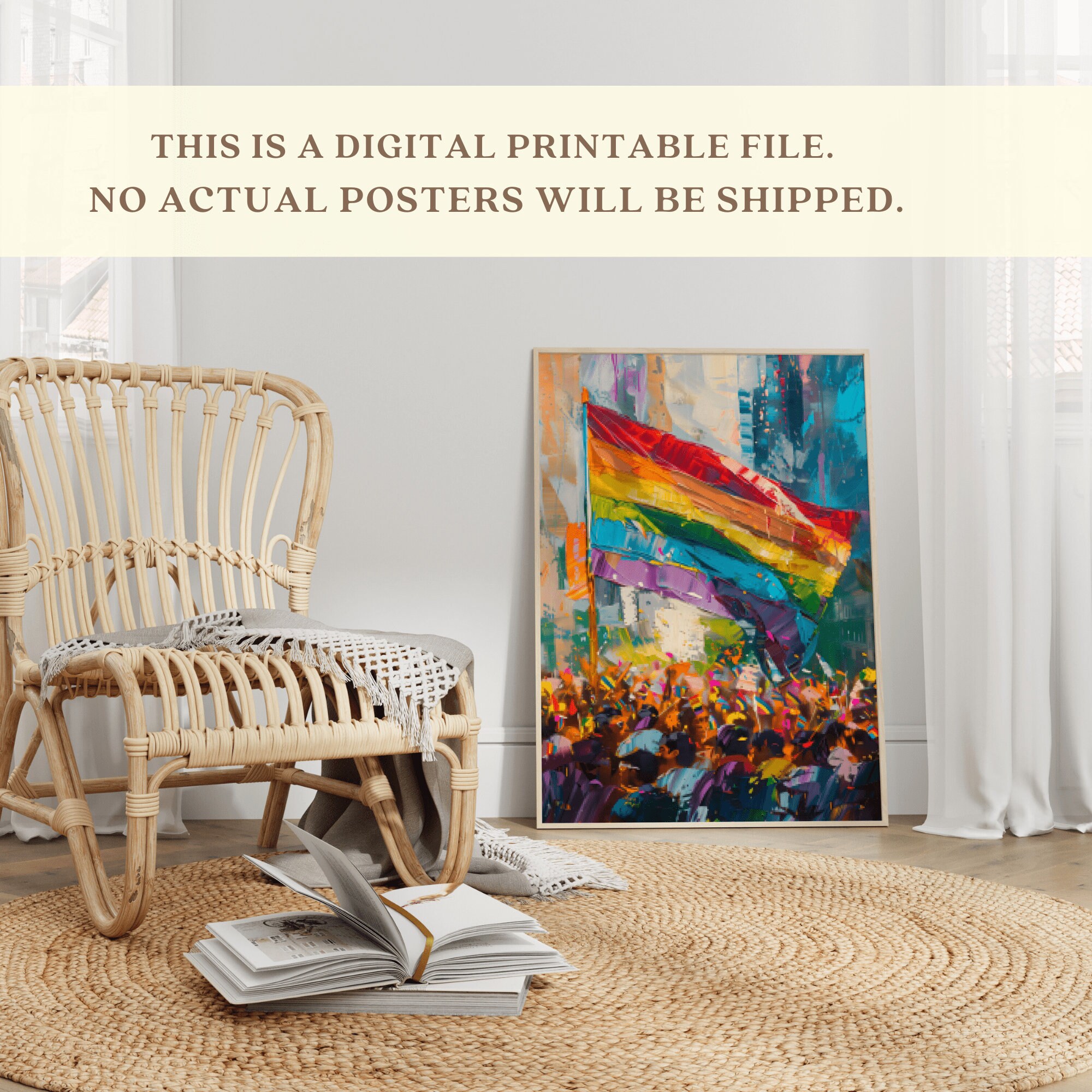 Pride Month Wall Art, LGBT Poster, Pride March LGBTQIA History Bulletin ...