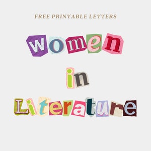 25 Women in Literature Bulletin Posters Digital Download, Quotes ...