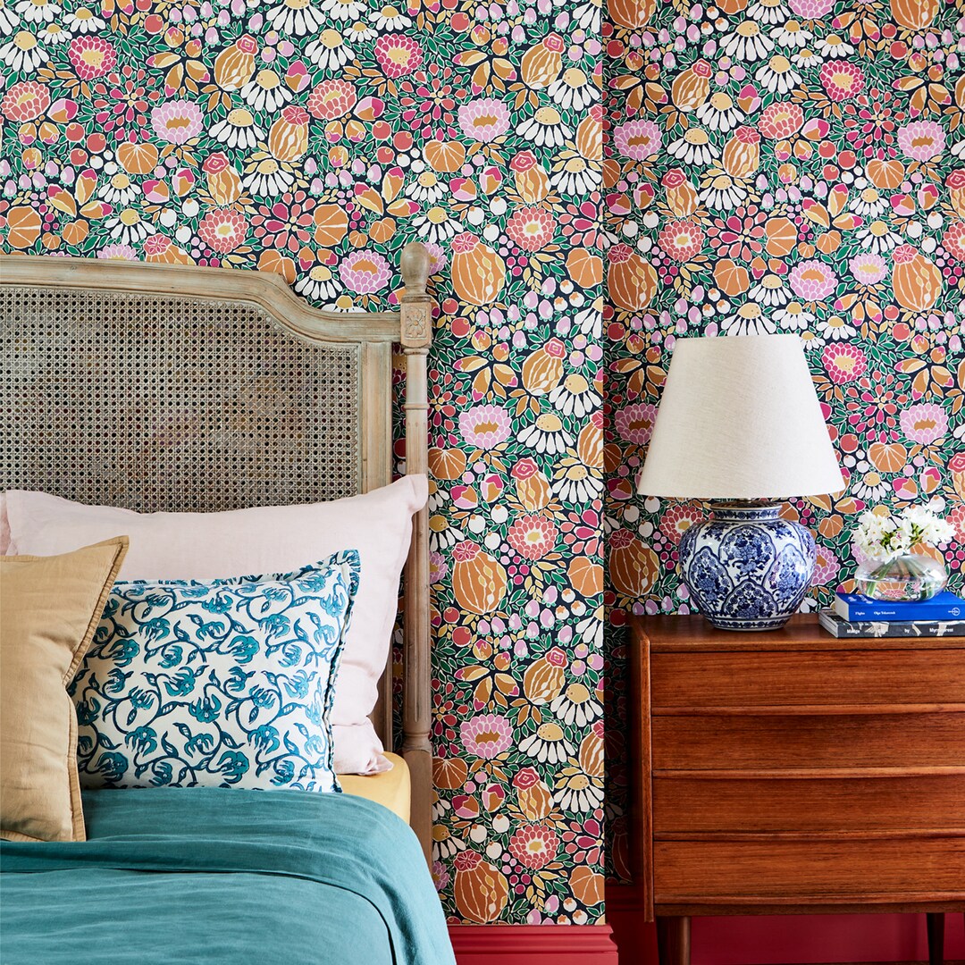 Seed Pod Floral Wallpaper Roll - Etsy