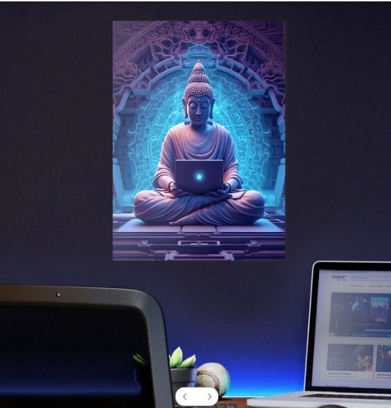 Modern Buddha. Digital Download, Printable, Wall Art, Instant ...