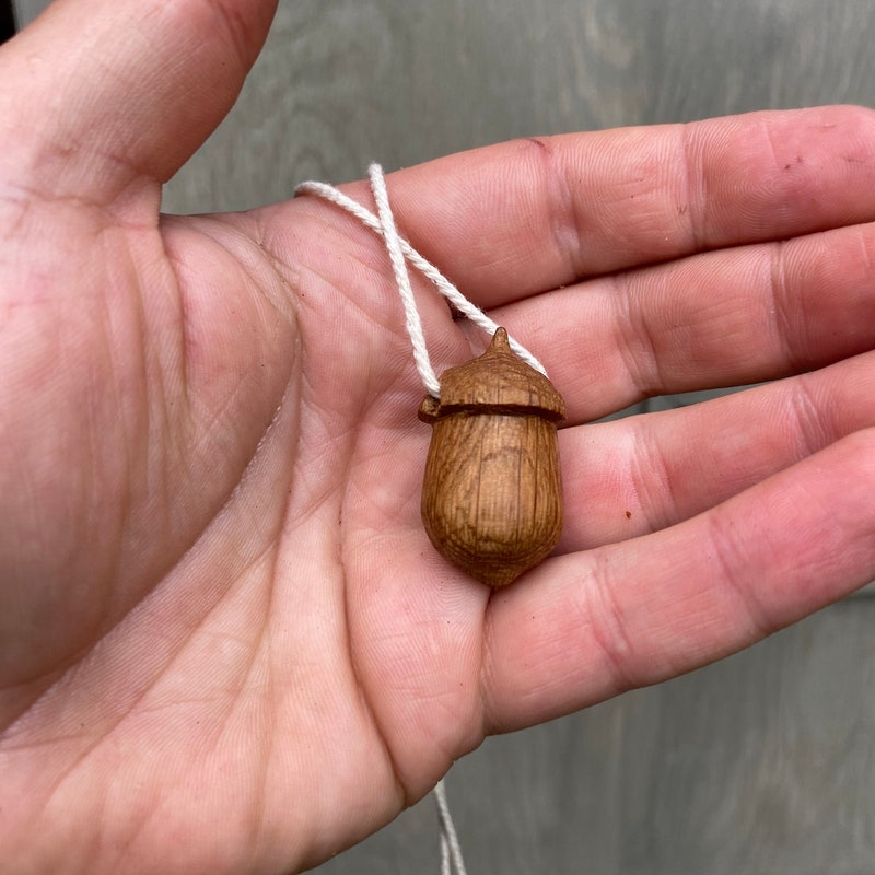 Carved Acorns - Etsy