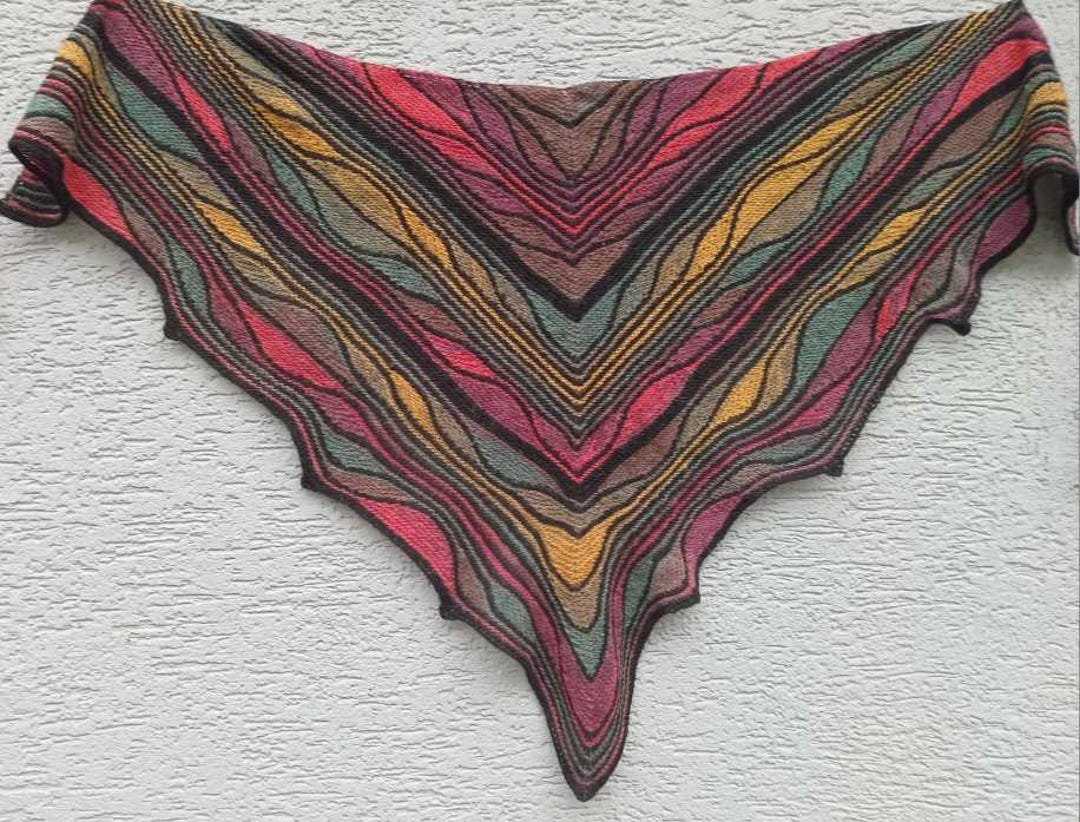 Knit Shawl Wrap,papillon Butterfly Shaw,knıt Patchwork Shawl,knıt Art ...