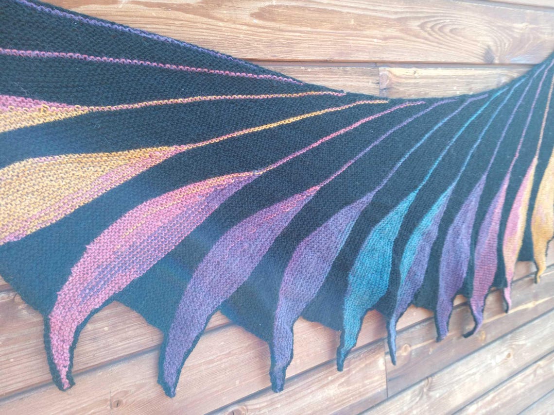 Knıt Shawl Wrap,papillon Shawl,art Shawl,wedding Shawl,knıt Scarf,gift ...