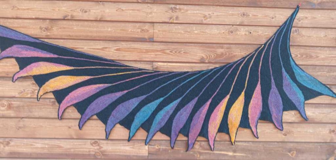 Knit Shawl Wrap,papillon Shawl,art Shawl,wedding Shawl,knit Scarf,gift ...