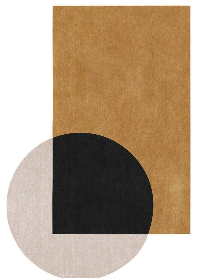 Designer Fine Wool Irregular Shape Hand Tufted Area Rug for Bedroom ...