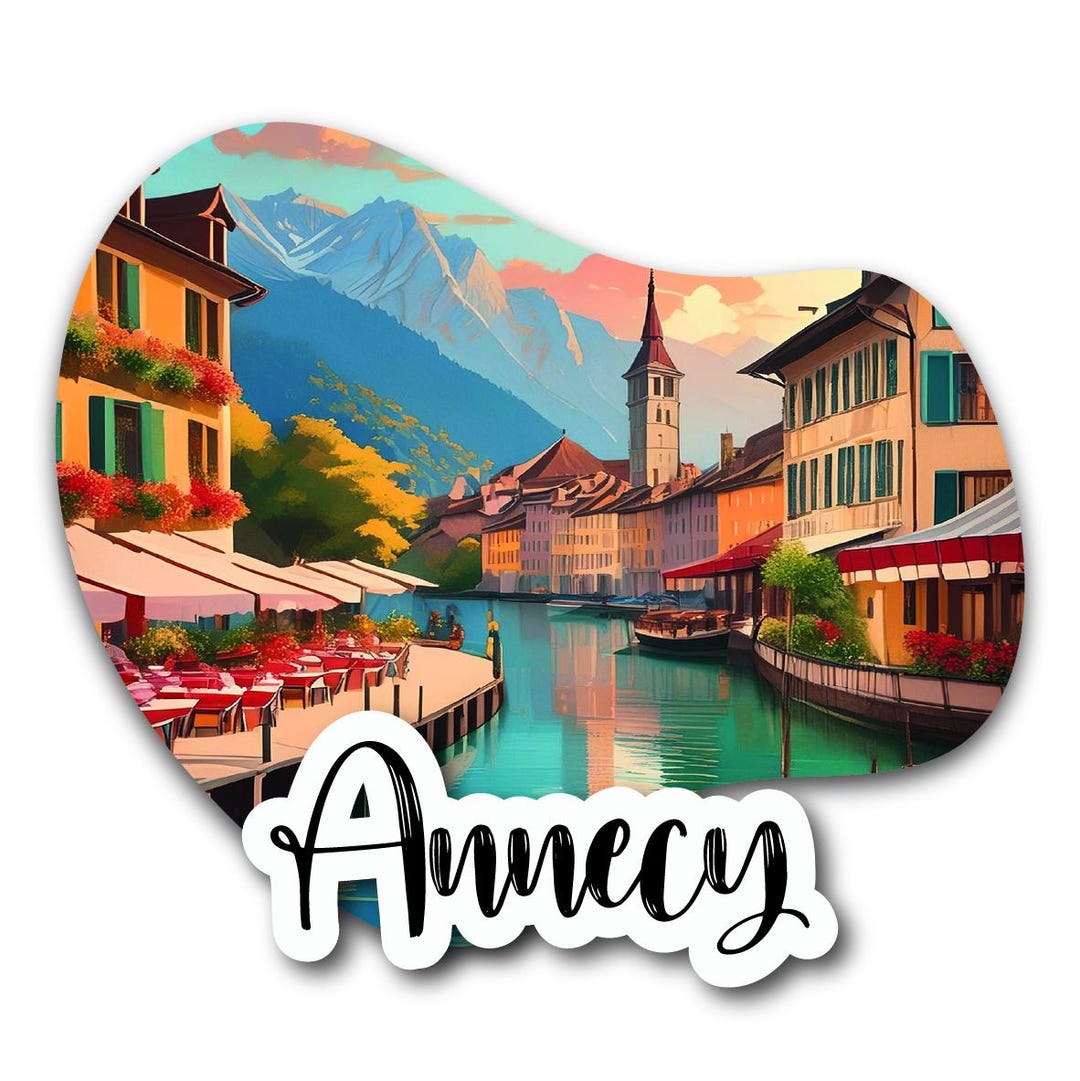 Annecy Printable Sticker – Planner & Scrapbooking | France Travel ...