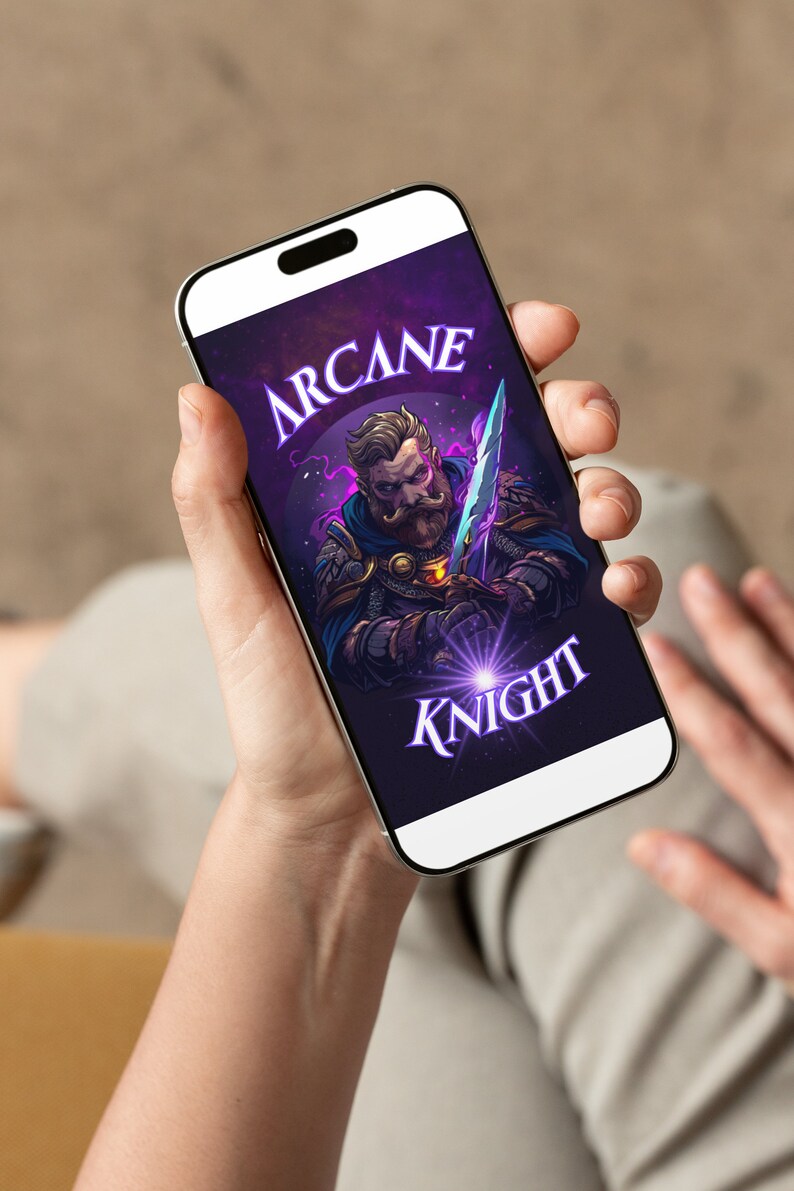 Arcane Knight D&D Class Phone Wallpaper - Etsy