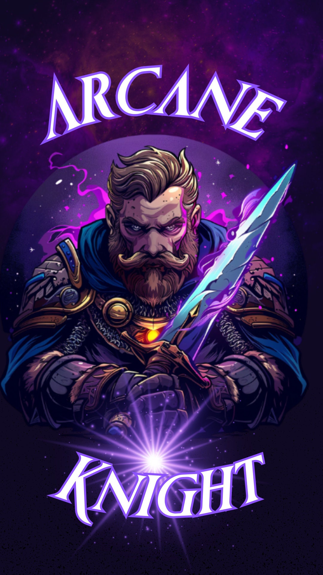 Arcane Knight D&D Class Phone Wallpaper - Etsy