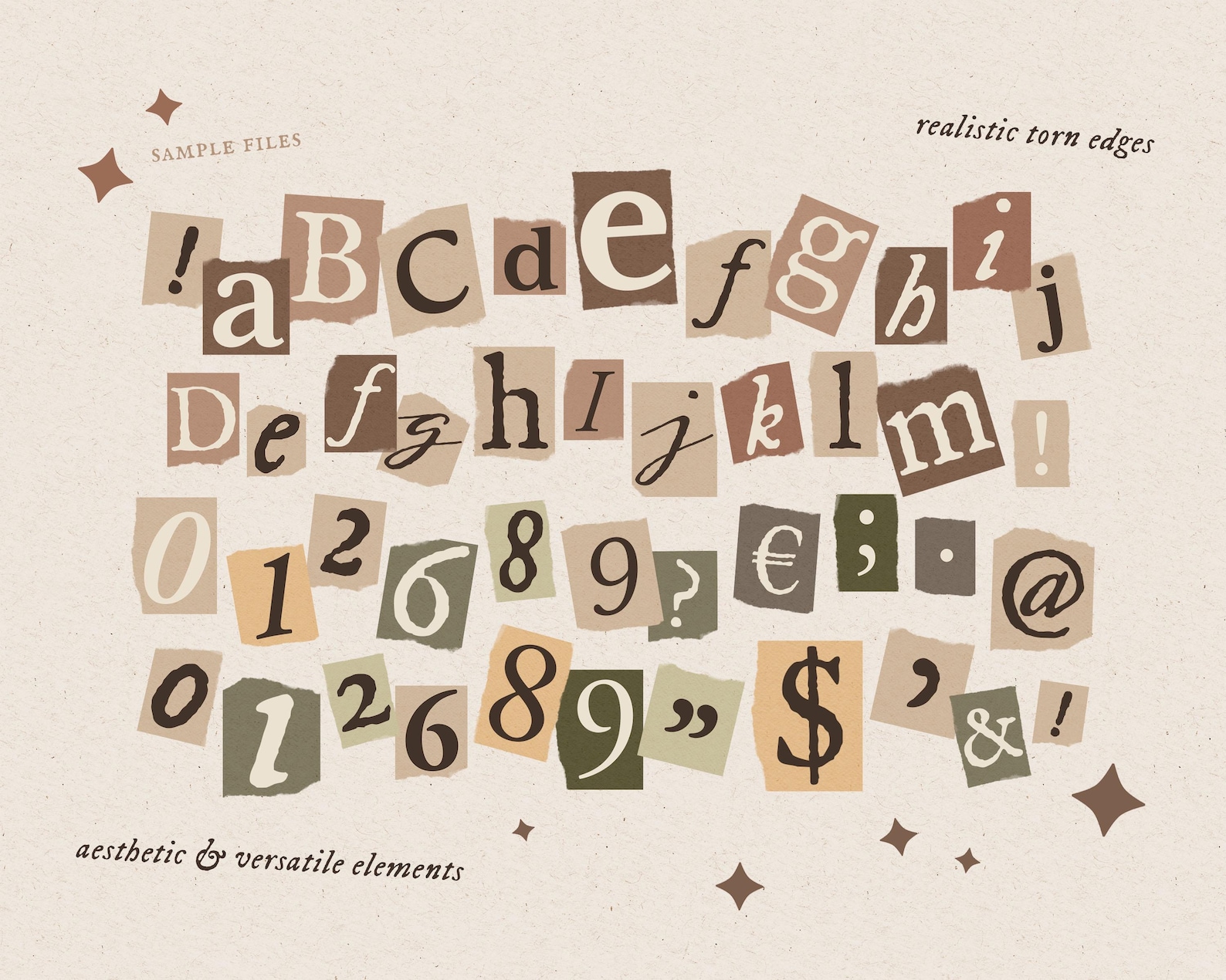 380 Magazine Cutout Letters Ransom Note Digital Stickers Vintage ...