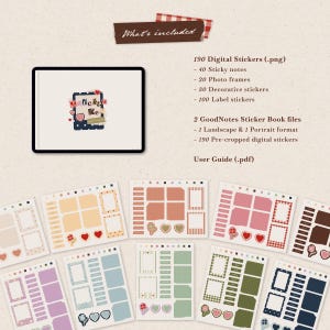 Digital Journal Sticker Pack: Scrapbooking, Bullet Journal, Planner ...