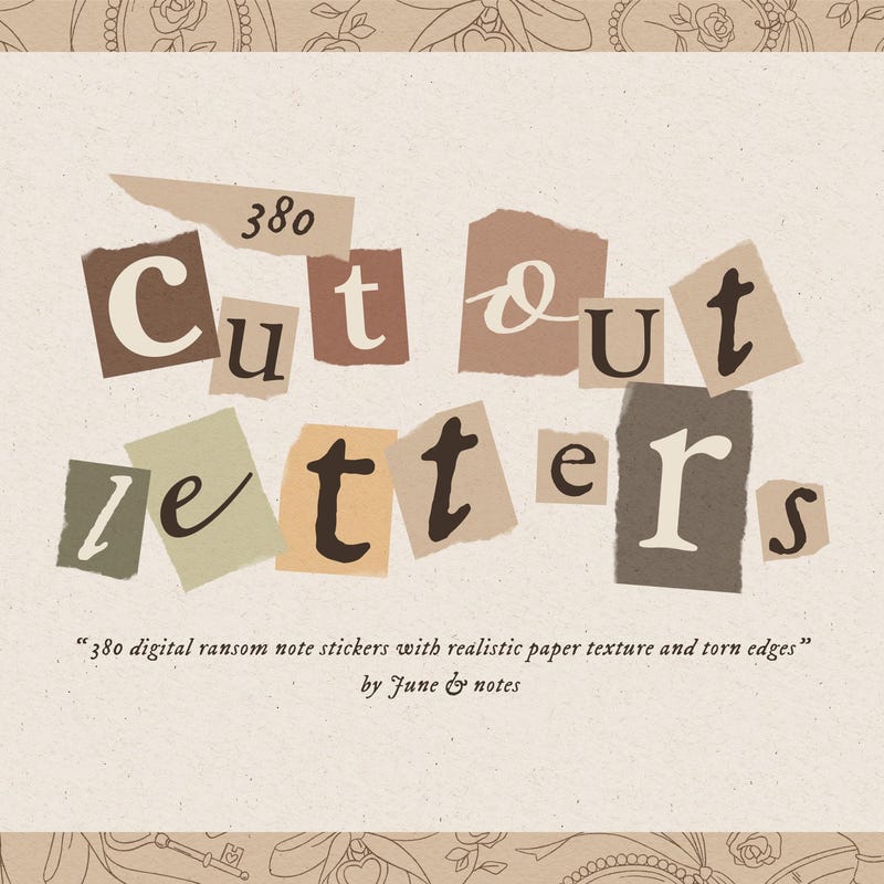 Magazine Letters - Etsy