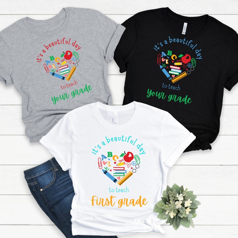 Custom Personalized Back-to-school Teacher Shirt, Any Grade Subject ...