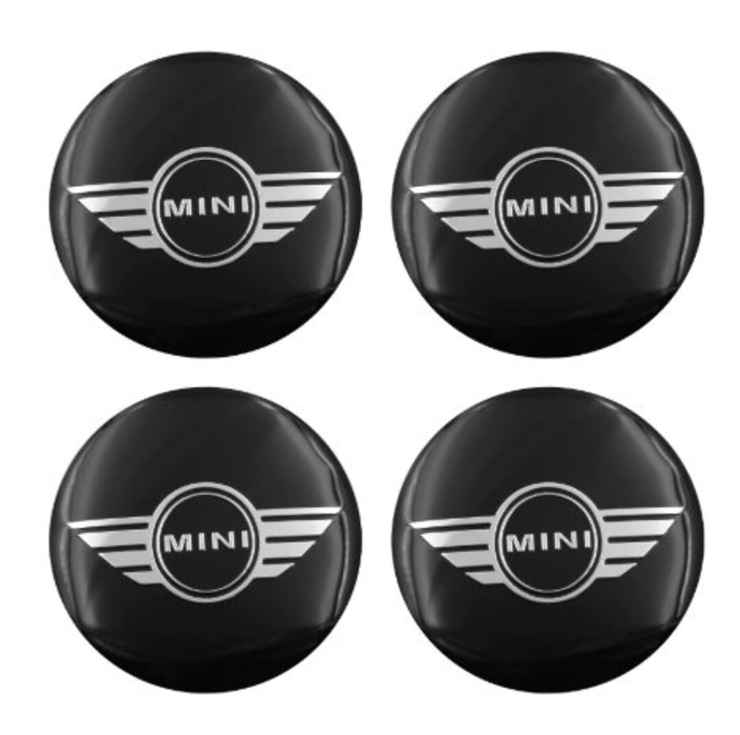 4pcs set 56 Mm 2.20 Inch Wheel Center Hub Caps Stickers for Mini Black ...