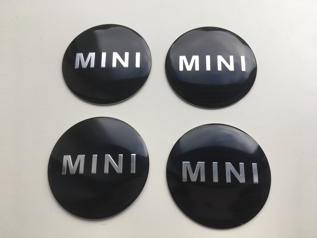 4pcs set 56 Mm 2.20 Inch Wheel Center Hub Caps Stickers for Mini Black ...