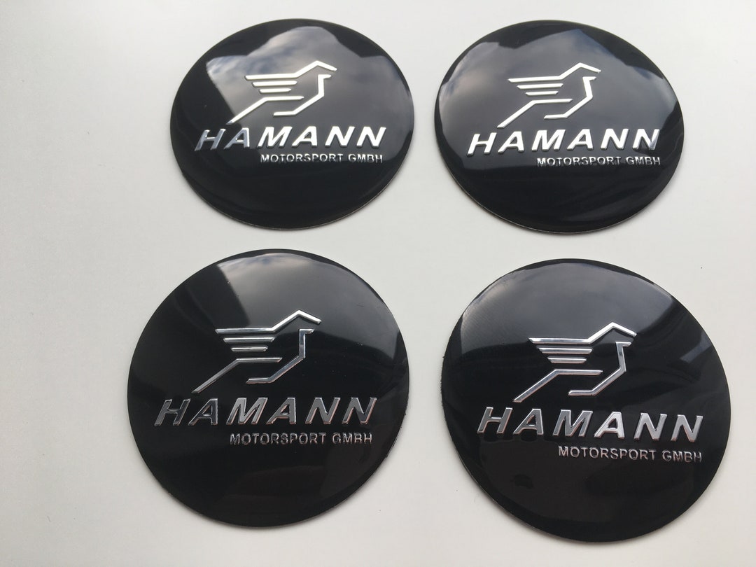 4 Pcs set Wheel Center Hub Caps Stickers Hamann 56mm-2.20 Inch Black ...