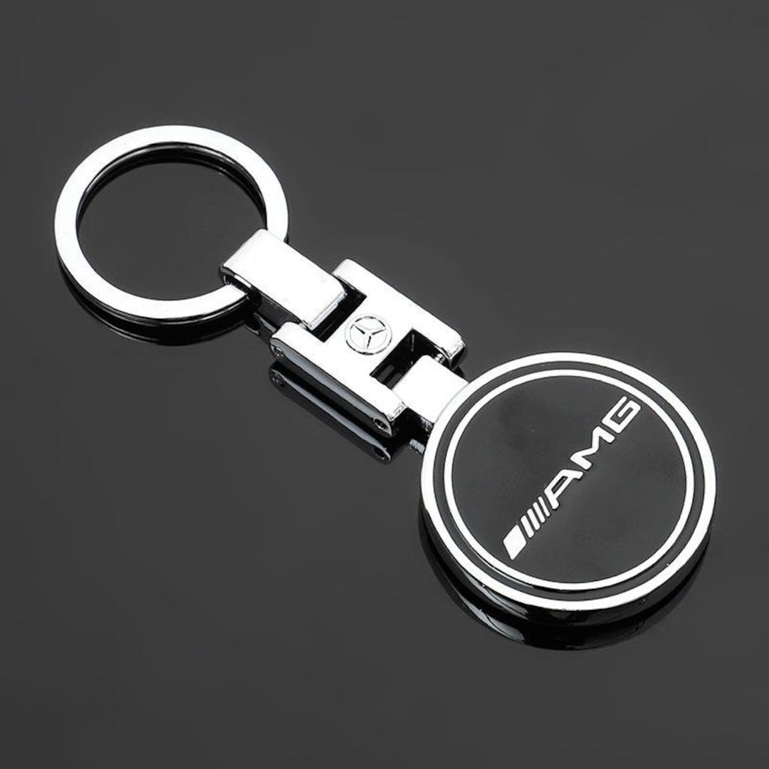 1 Pcs High Quality Metal Car Logo Keychain Keyring for Mercedes Amg - Etsy