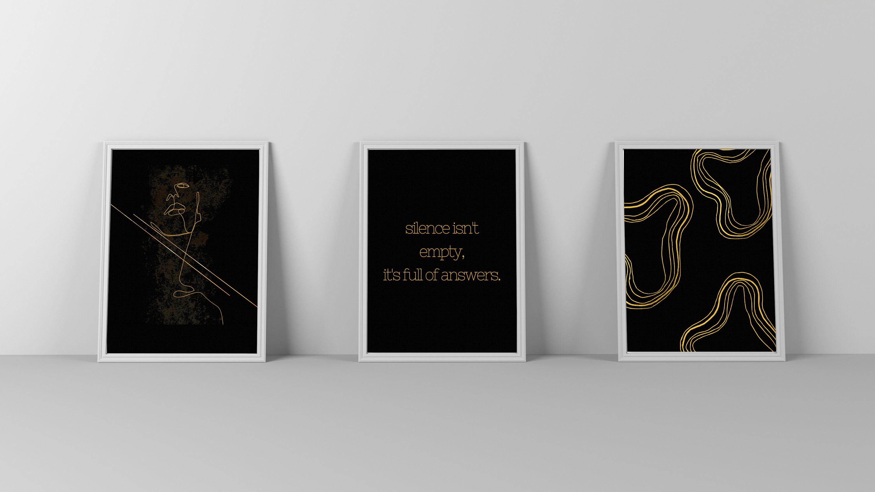 Minimal Set of Three - Digital Art Print - Wall Art - Printable ...