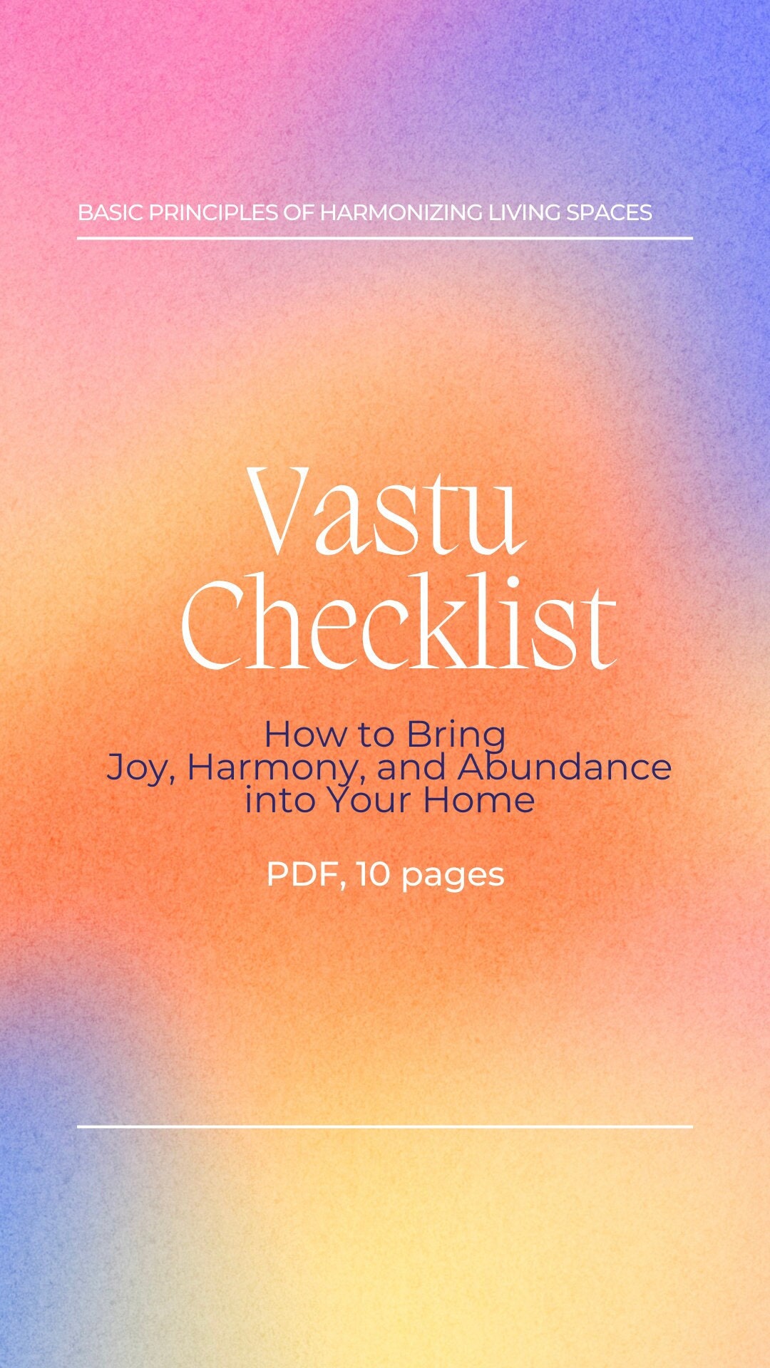 Vastu Checklist 5 Basic Principles for Having a Prosperous - Etsy