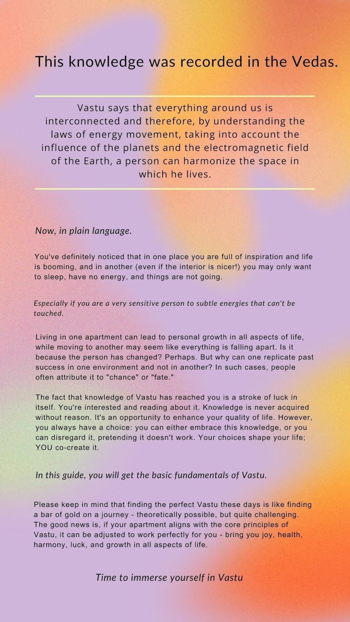 Vastu Checklist - 5 Basic Principles for Having a Prosperous Life in Your Living Space (PDF ...