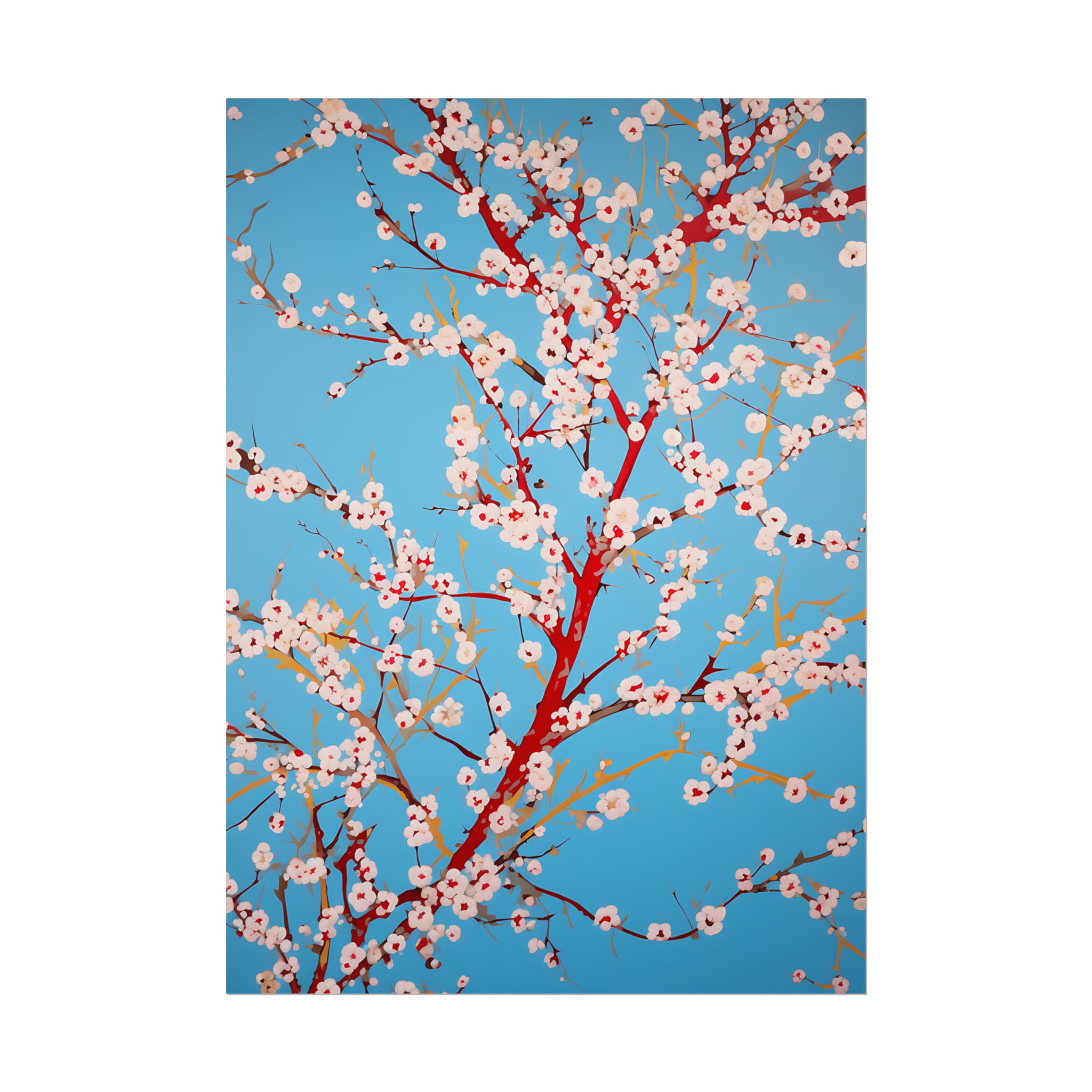 Damien Hirst Cherry Blossom Poster - Japanese Spring Colors ...