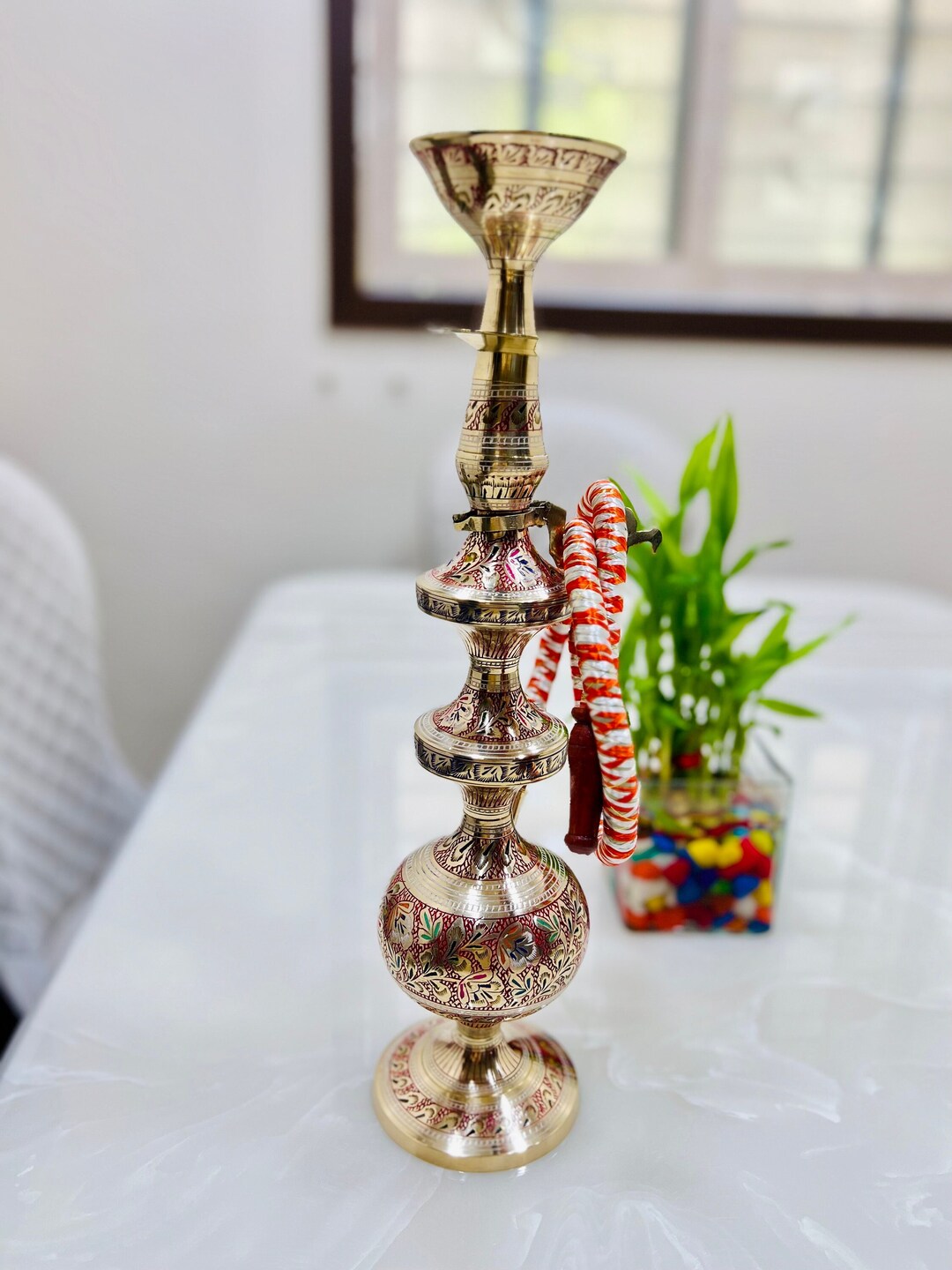 Vintage Cooper Turkish Hookah Set, Hand Engraved Hookah Set, Unique ...