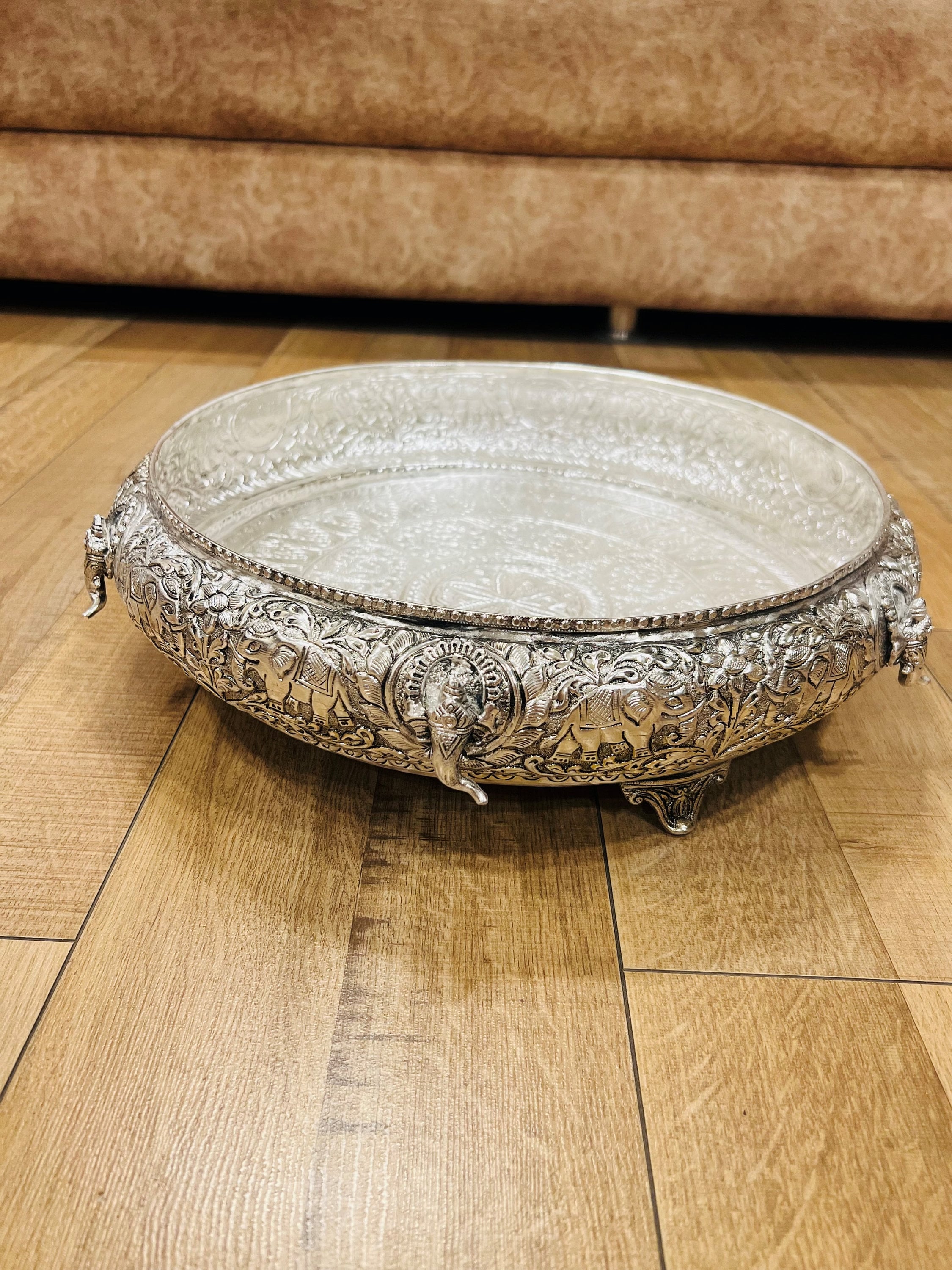 German Silver Urli, Traditional Decorative Bowl, Entryways Decor ...