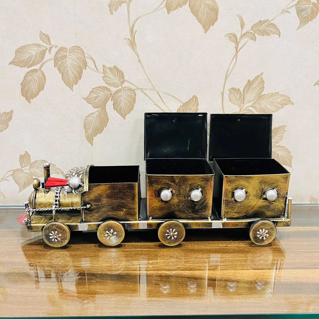 Metal Train Decor: Antique Style Serving Engine, Table Centerpiece - Etsy