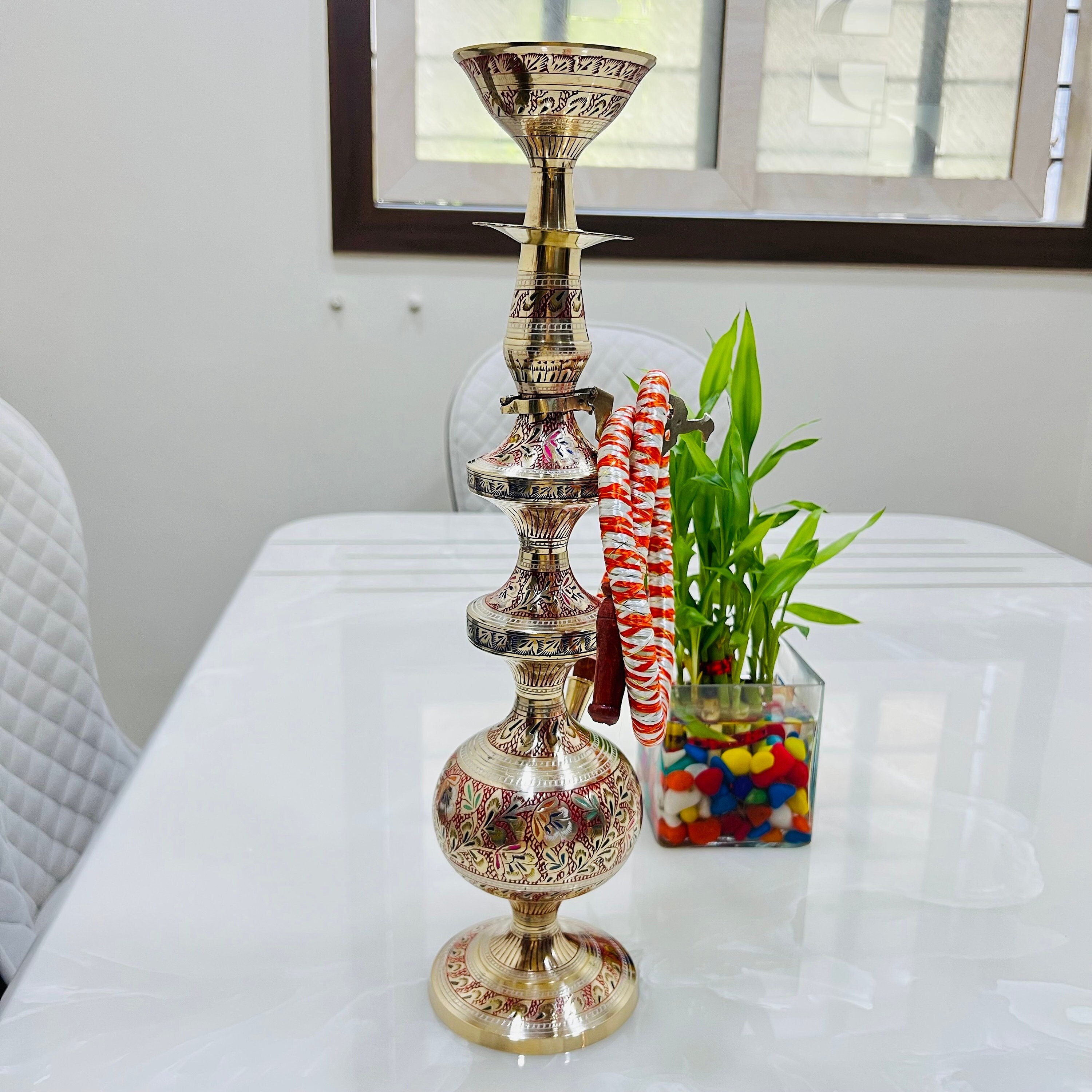 Vintage Cooper Turkish Hookah Set, Hand Engraved Hookah Set, Unique ...