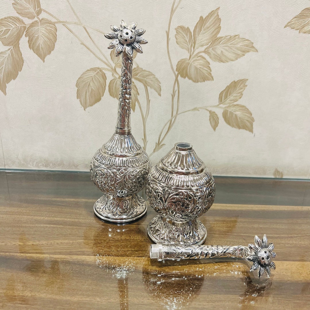 Antique Indian Rose Water Sprinkler, Religious Gifts, Perfume Sprinkler ...