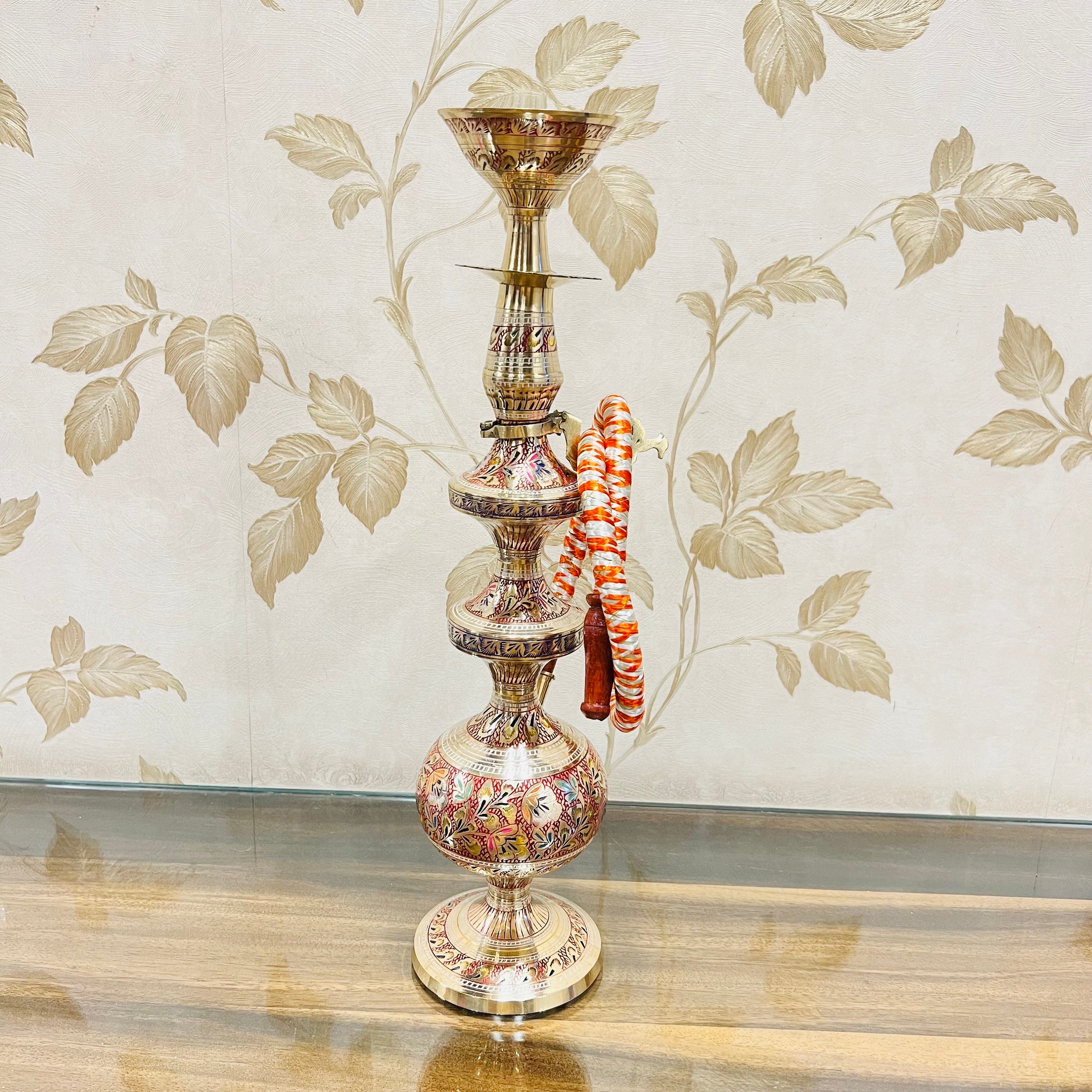 Hand Carved Brass Hookah, Decorative Shisha Pipe (16/12 Inch) - Etsy